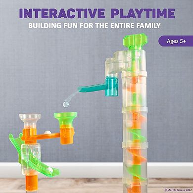 Auger Lift Extension: Marble Run Auger Accessory Set - Neon