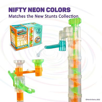 Auger Lift Extension: Marble Run Auger Accessory Set - Neon