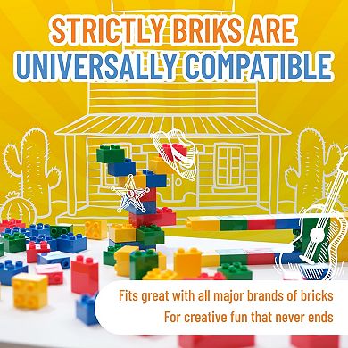 Classic Big Bricks Set For Kids And Toddlers, Basic Colors, 96 Pieces