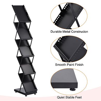 Display Racks 5 Layers Brochure Stand Catalog Literature Rack With ...