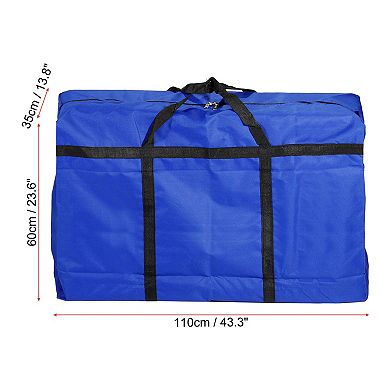 Storage Tote With Zippers, 230l Capacity Foldable Heavy Moving Tote ...