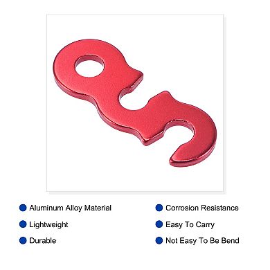 Rope Tensioner, 8mm Dia. 3 Hole Straight Tent Cord Adjuster For Outdoor ...