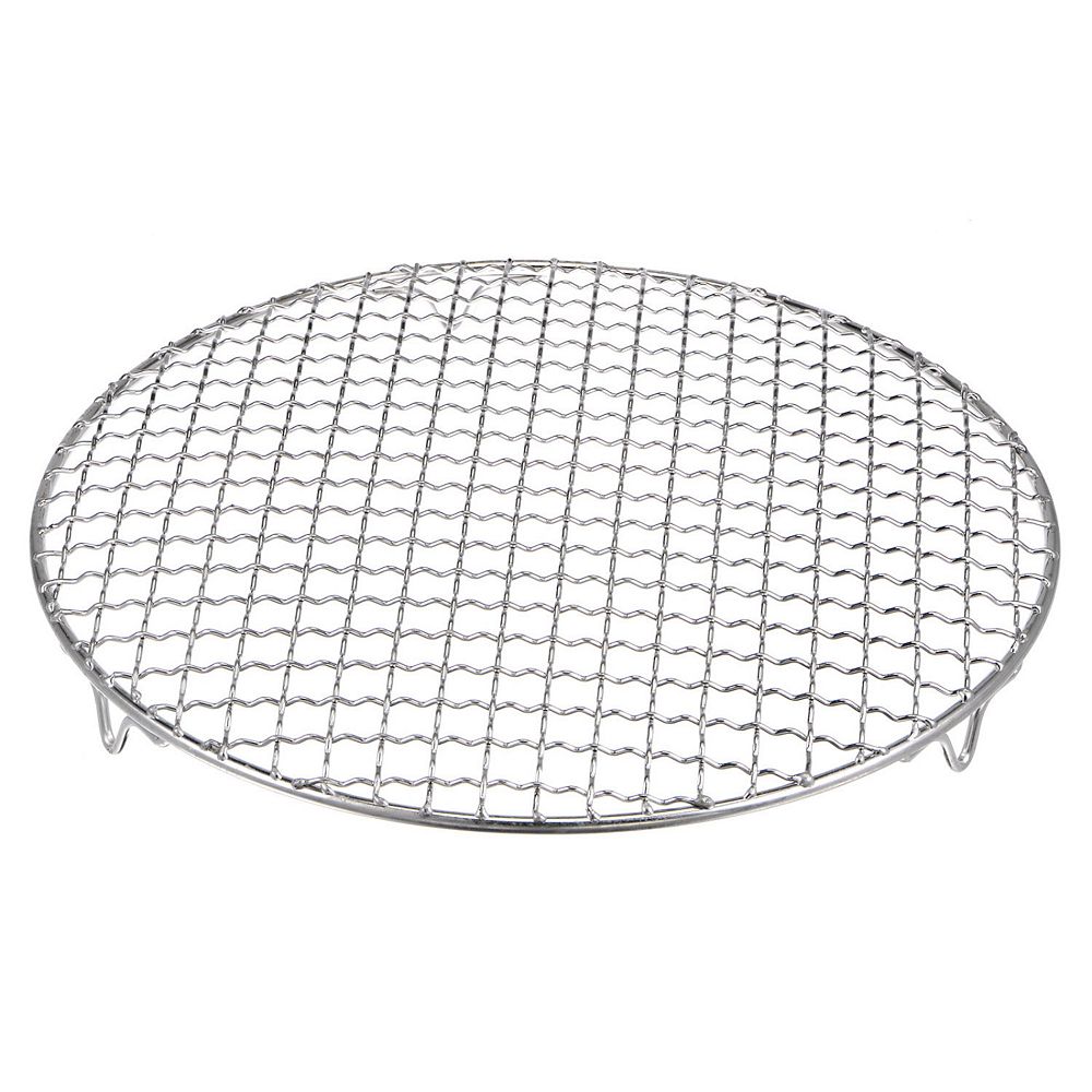 Round Cooking Rack 11" 201 Stainless Steel Barbecue Grill With 20mm Legs