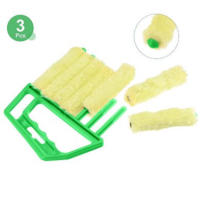 Window Hand-held Finger Shutters Brush Cleaning Tool With Handle