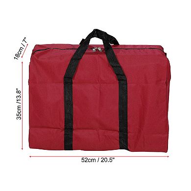 Storage Tote With Zippers, 40l Capacity Foldable Heavy Moving Tote Bags ...