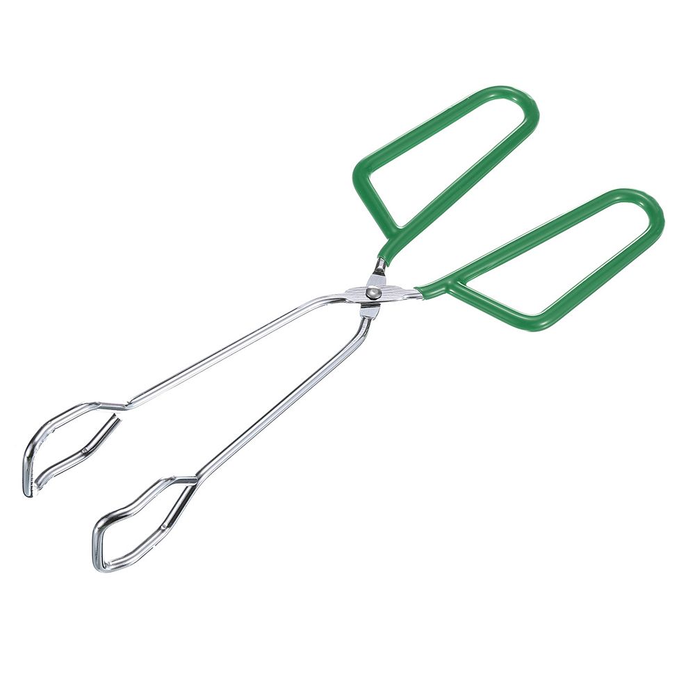 1 Pcs Cooking Scissor Tongs, 10" Kitchen Tongs With Comfort Grip Green ...