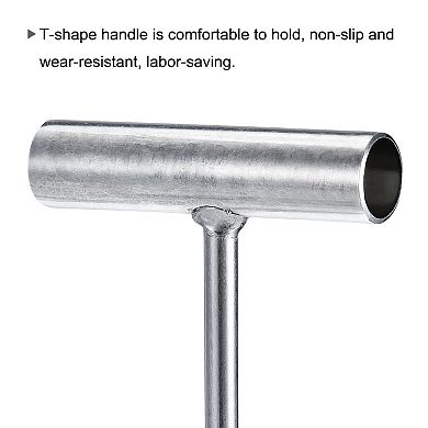 16" T-Handle Meat Boning Hook, Galvanized T Hooks for Restaurant 3Pcs ...