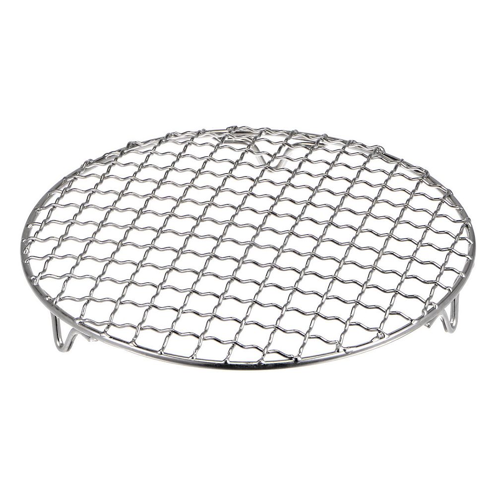 Round Cooking Rack 8" 201 Stainless Steel Barbecue Grill With 20mm Legs