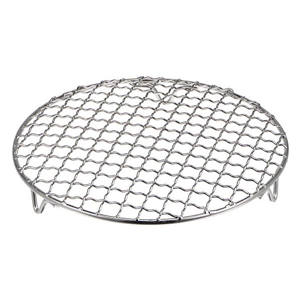 Round Cooking Rack 8" 201 Stainless Steel Barbecue Grill With 20mm Legs