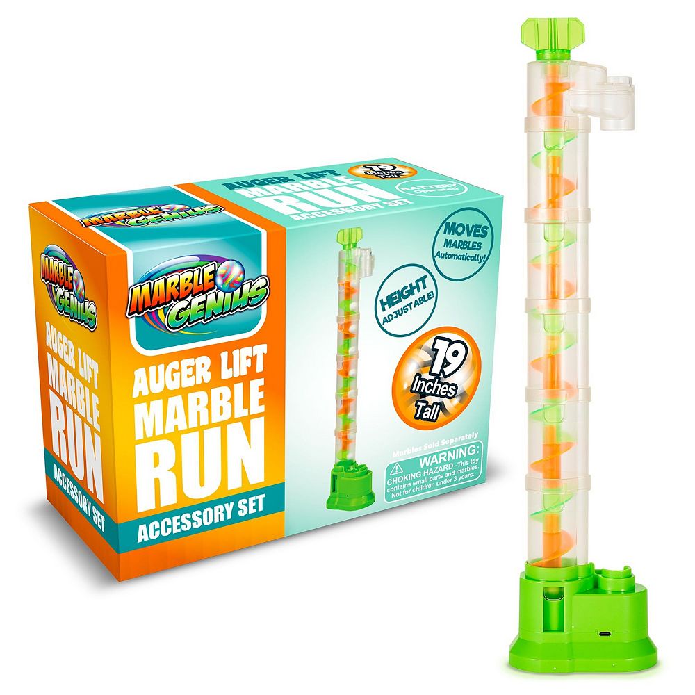 Auger Lift: Expandable Marble Run Accessory Set - Neon