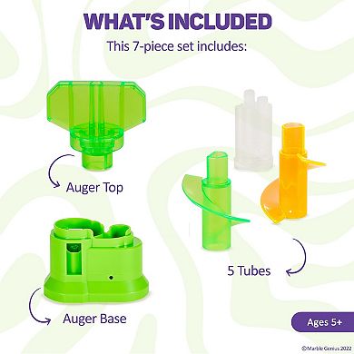 Auger Lift: Expandable Marble Run Accessory Set - Neon