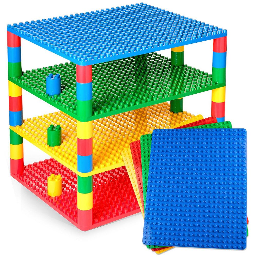 Large Classic Stackable Building Bricks, Multicolor (52-pieces)