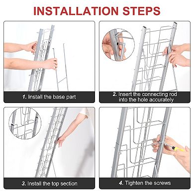 Detachable Magazine Display Racks 10 Layers Brochure Stand Catalog ...