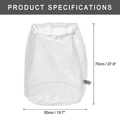 19.7"x27.6" Mesh Laundry Bags With Drawstring Large Clothes Mesh Wash Bag