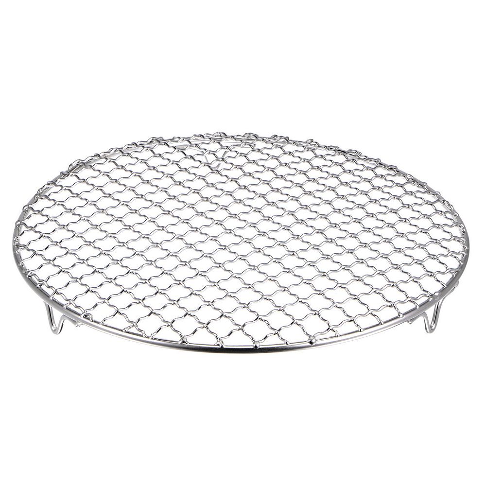 Round Cooking Rack 10" 201 Stainless Steel Barbecue Grill With 20mm Legs