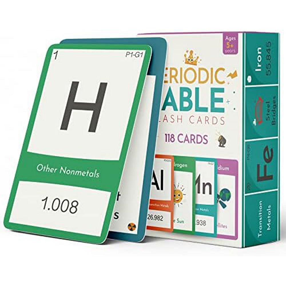 Periodic Table Flash Cards For Kids: Learn, Study And Memorize The ...