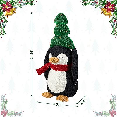 Penguin Table Decorations Home Accents Holiday 12 In Tinsel Table Top