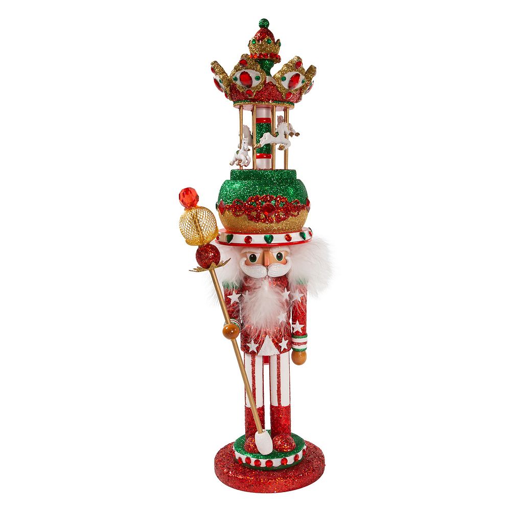 Hollywood Nutcracker Kurt Adler Carousel Hat Musical Nutcracker Floor Decor