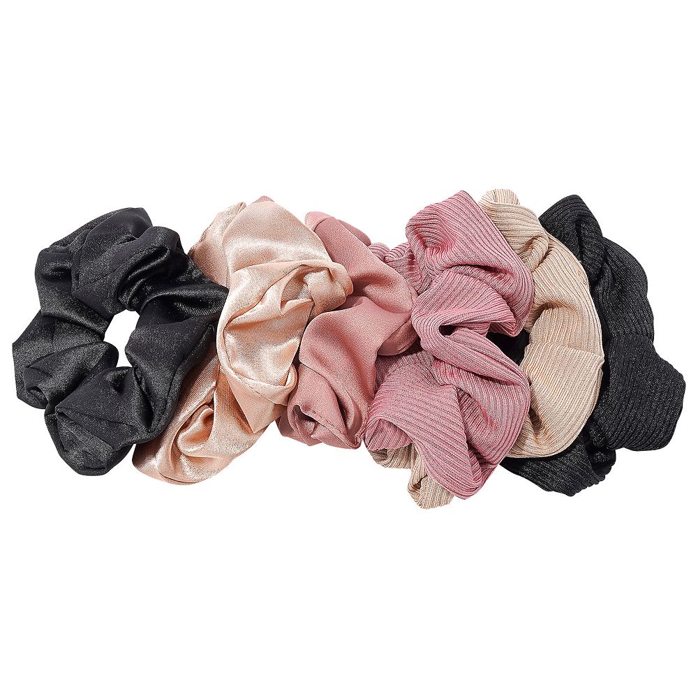 Emberly 5-pack Mulit-Color Scrunchie Set