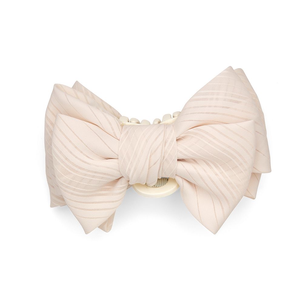 Emberly Large Fabric Hair Bow Clip