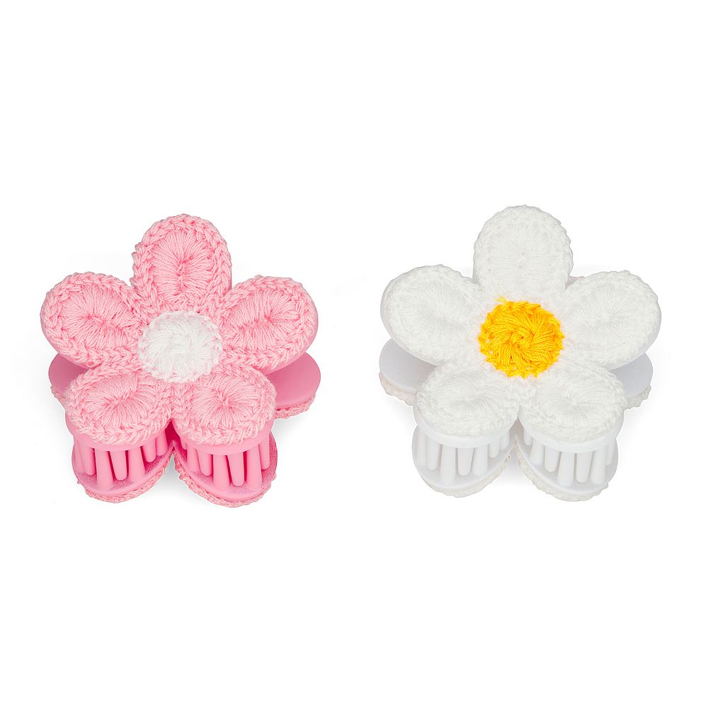 Emberly 2-pc. Crochet Daisy Claw Clip Set
