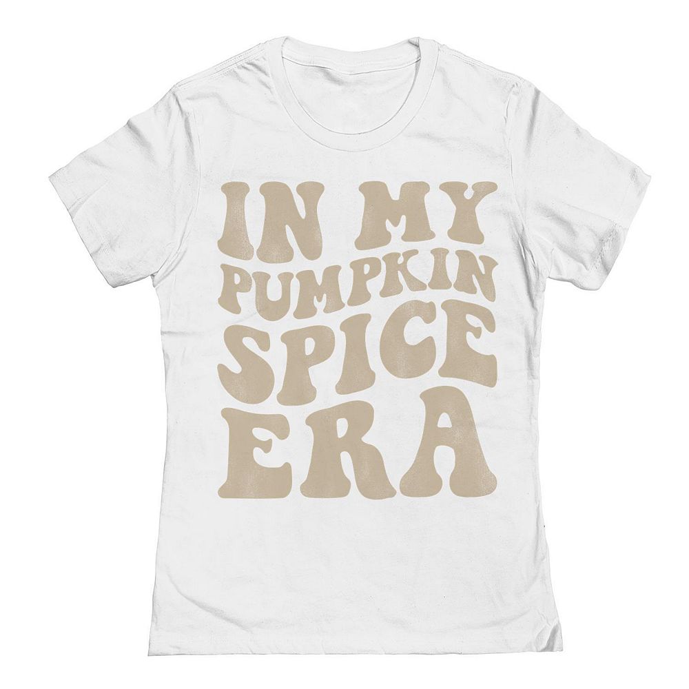 Junior's Grayson Threads The Label Pumpkin Spice Era Tan Graphic Tee