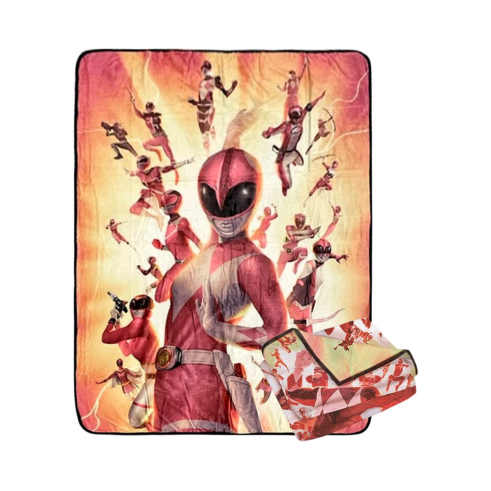 Power Rangers Pink Ranger Fleece Softest Throw Blanket, Measures 60 X ...