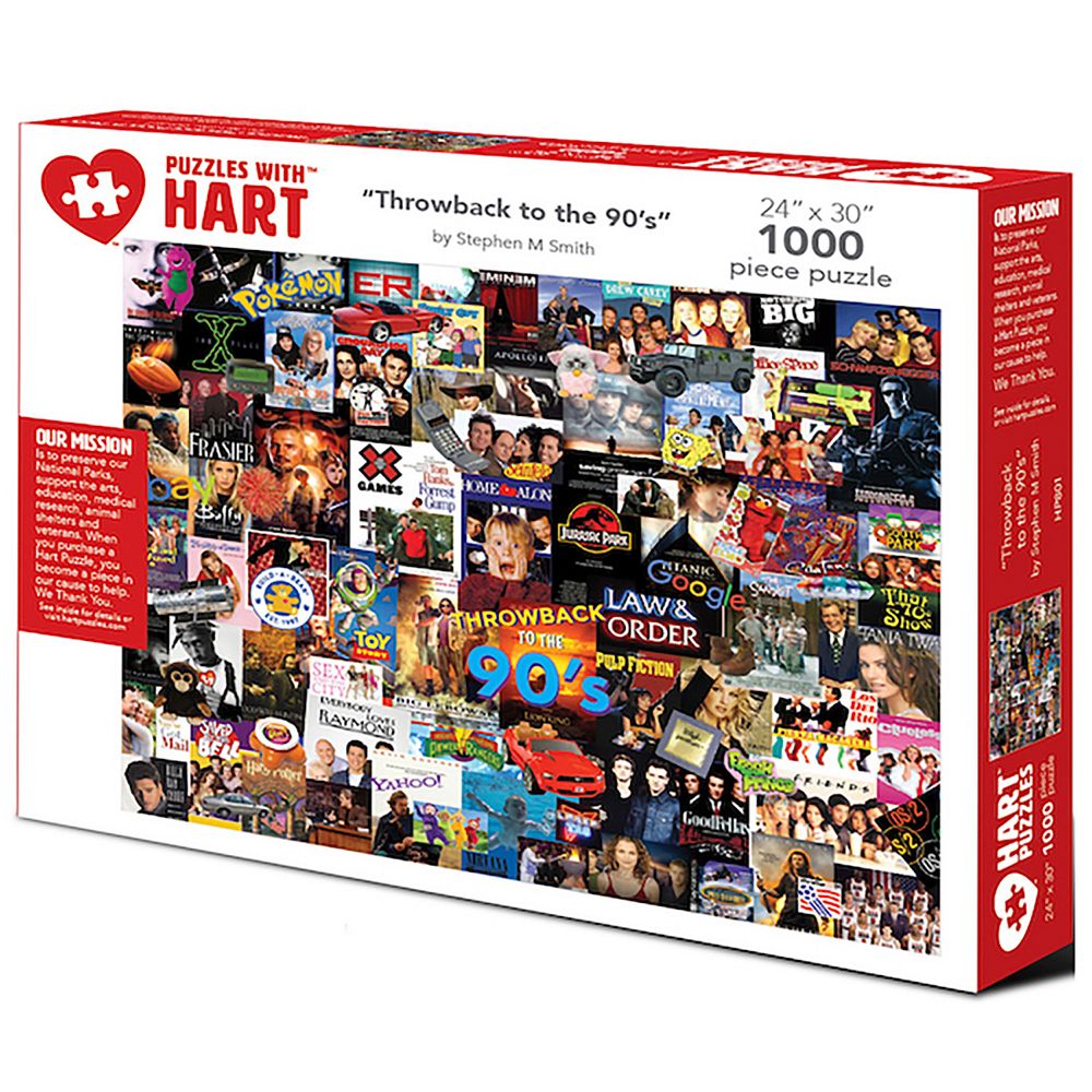 Hart Puzzles Throwback 90's 1000 Piece Puzzle