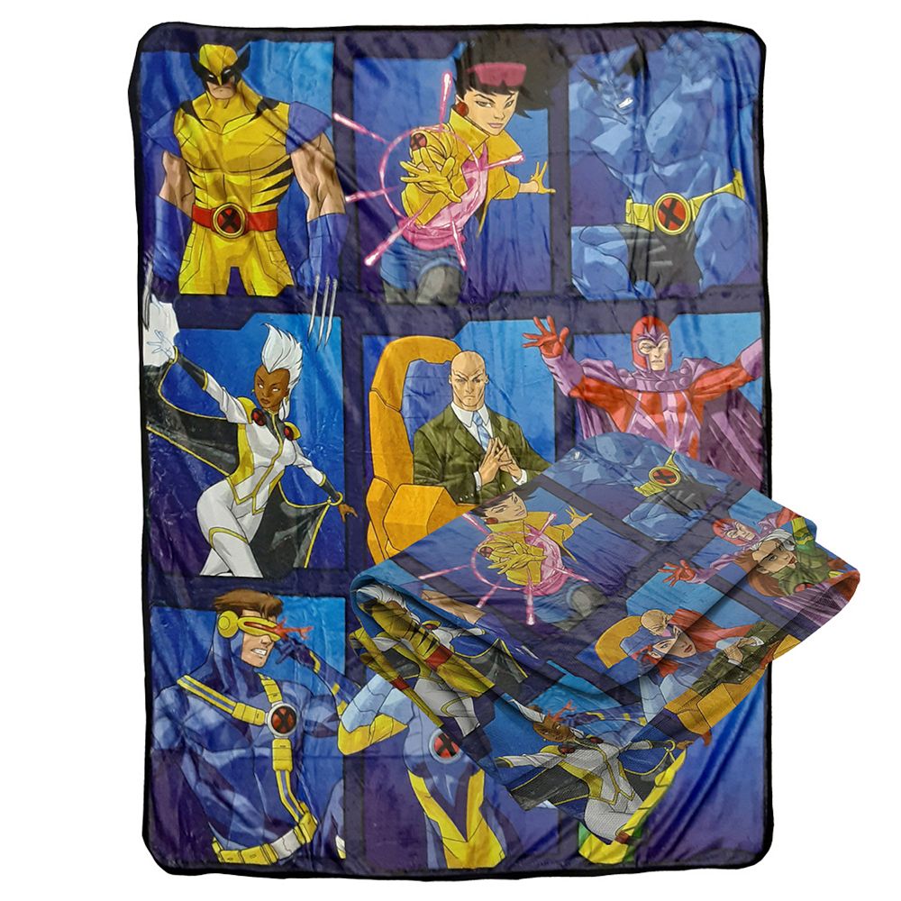Marvel X-men Team Fleece Softest Comfy Throw Blanket For Adults & Kids ...