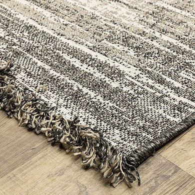 StyleHaven Garabaldi Weathered Textures Indoor/Outdoor Area Rug