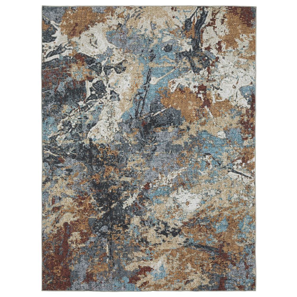 StyleHaven Sawyer Abstract Elements Machine Washable Area Rug