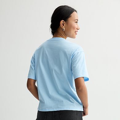 Juniors' Bluey & Bingo Hugging Cropped Graphic Tee