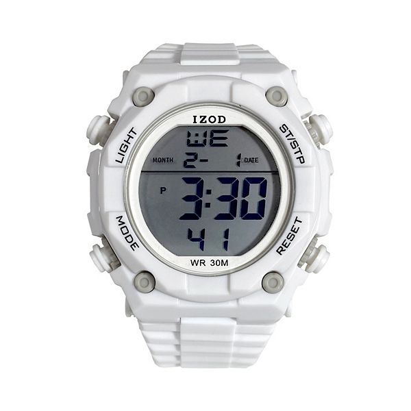 IZOD Men's White Digital Watch - IZO7006KL