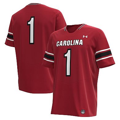 Men's Under Armour #1 Garnet South Carolina Gamecocks Replica Football ...