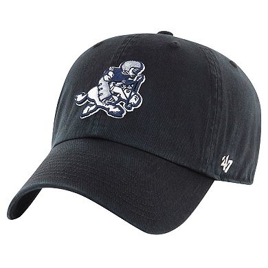 Men's '47 Black Dallas Cowboys Retro Joe Clean Up Adjustable Hat