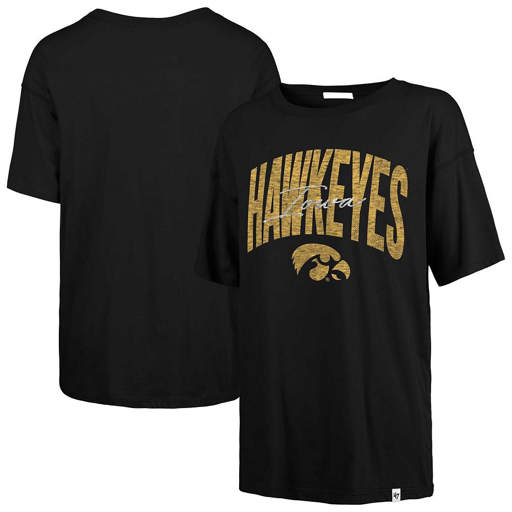 Women's '47 Black Iowa Hawkeyes Muse Sadie T-Shirt