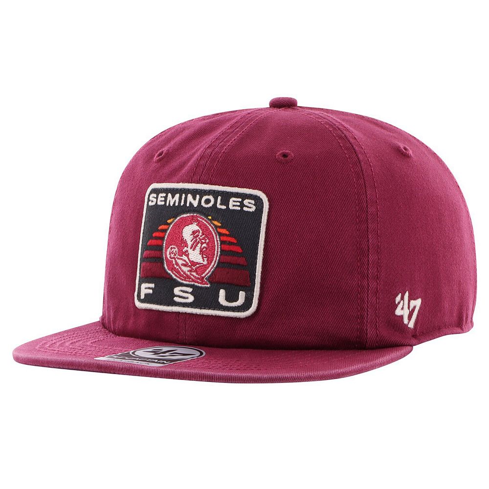 Men's '47 Garnet Florida State Seminoles Coastline Captain Snapback Hat