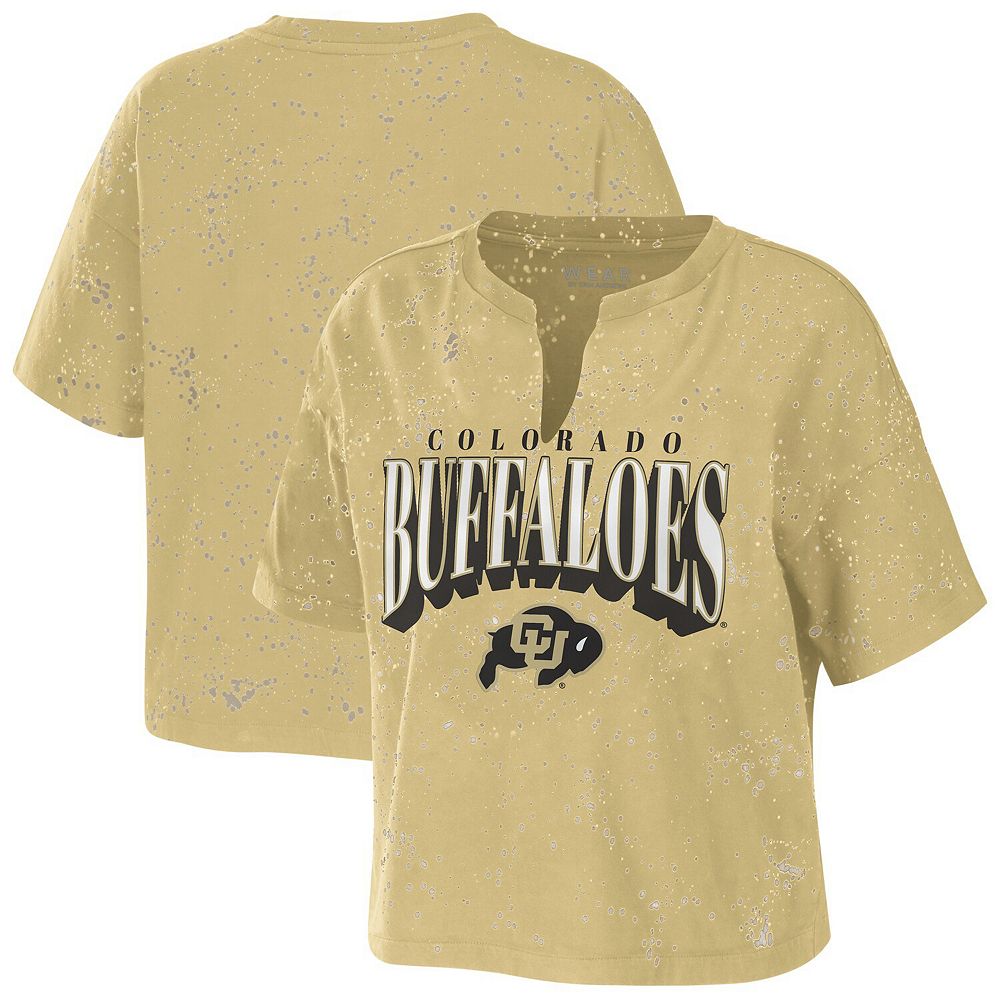 Women's WEAR by Erin Andrews Tan Colorado Buffaloes Bleach Wash ...