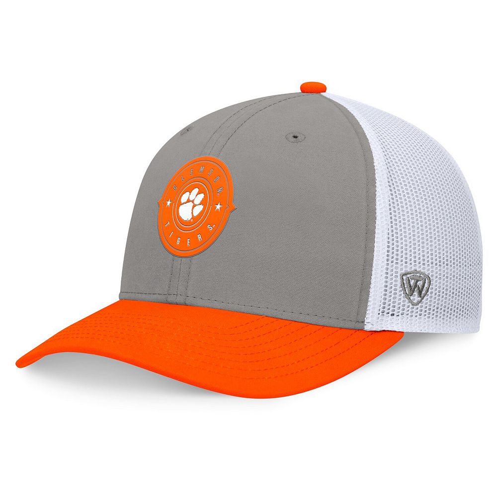 Men's Top of the World Gray/Orange Clemson Tigers Rob Trucker ...