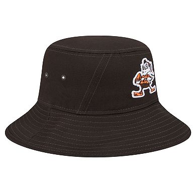 Men's New Era Brown Cleveland Browns Main Bucket Hat