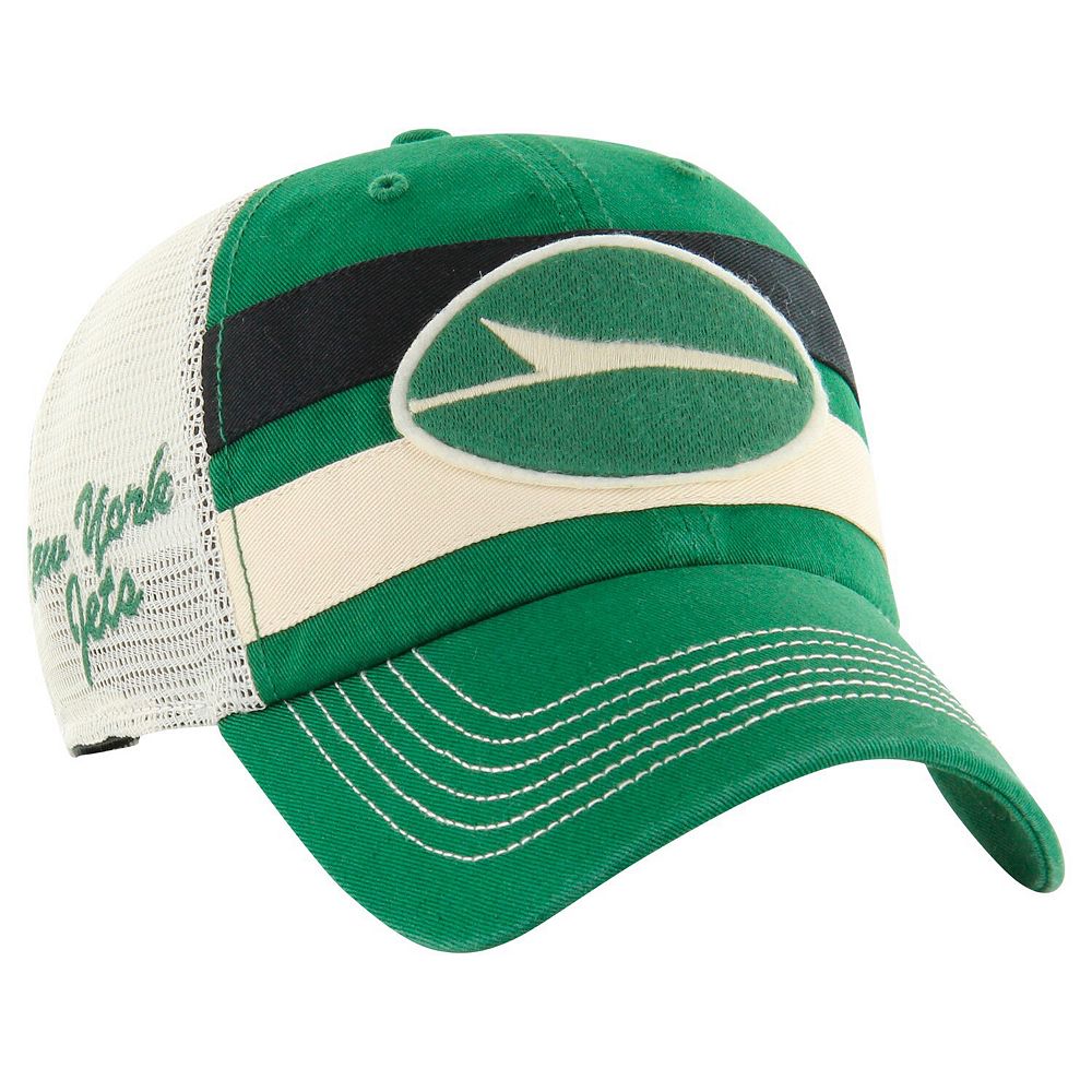 Men's '47 Kelly Green New York Jets Clubhouse Boon Clean-Up Trucker ...