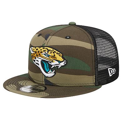 Men's New Era Camo Jacksonville Jaguars Main Trucker 9FIFTY Snapback Hat
