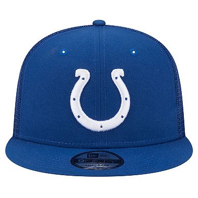Men's New Era Royal Indianapolis Colts Main Trucker 9FIFTY Snapback Hat