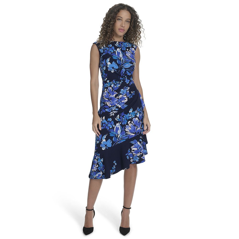 Women's Andrew Marc Sleeveless Asymmetrical Hem Dress