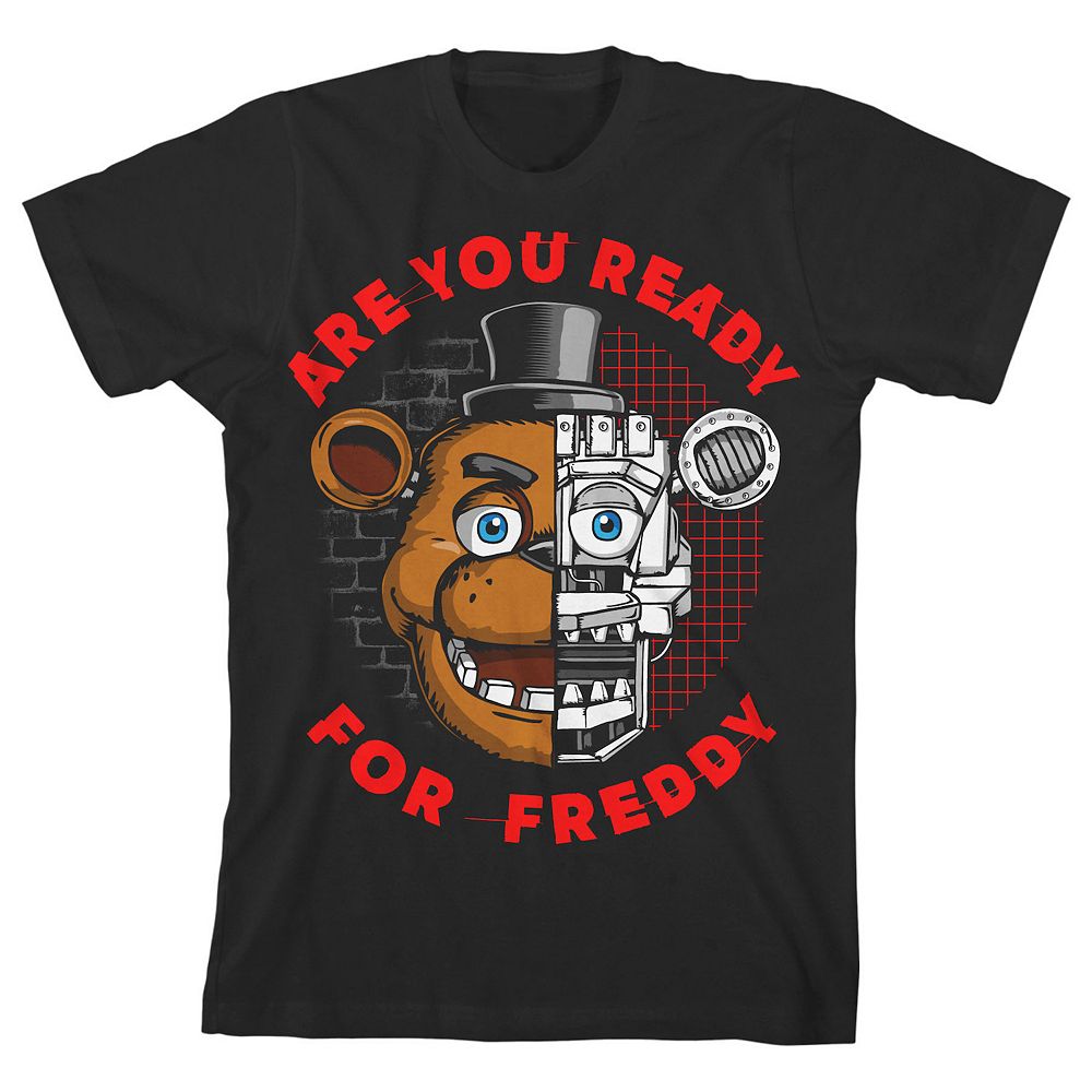 Boys 8-20 Five Nights At Freddy's Are You Ready For Freddy Short Sleeve ...