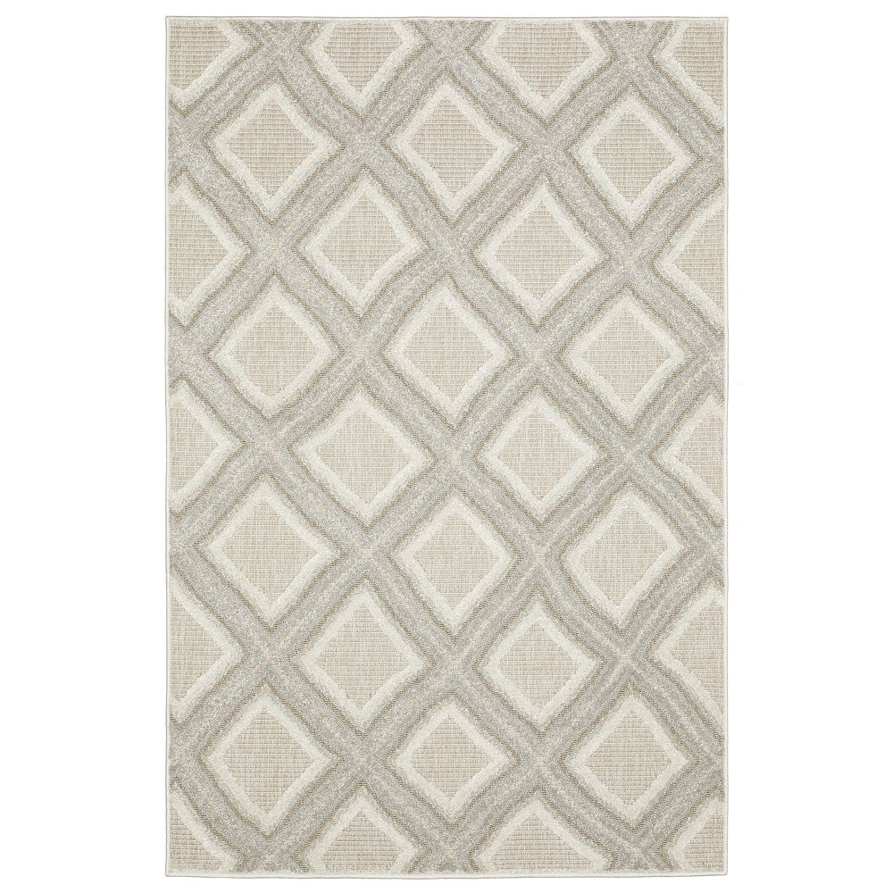 StyleHaven Tierra Textured Diamonds Mixed Pile Area Rug