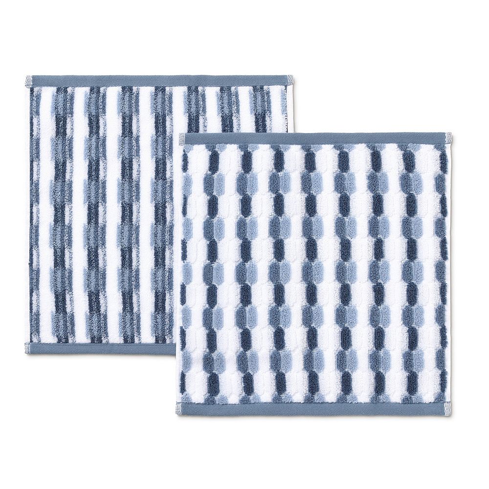 Caro Home Mosaic Bath Towel, 2-pk. Hand Towel or 2-pk. Wash Cloth