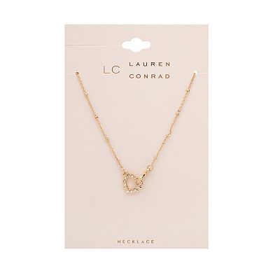 LC Lauren Conrad Interlocking Heart Pendant Necklace