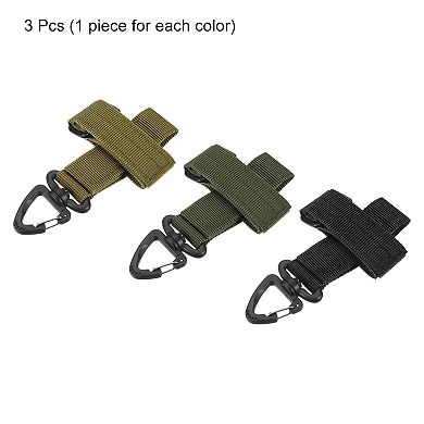 3pcs Webbing 360 Degree Rotating Buckle Glove Strap Keeper With Key ...