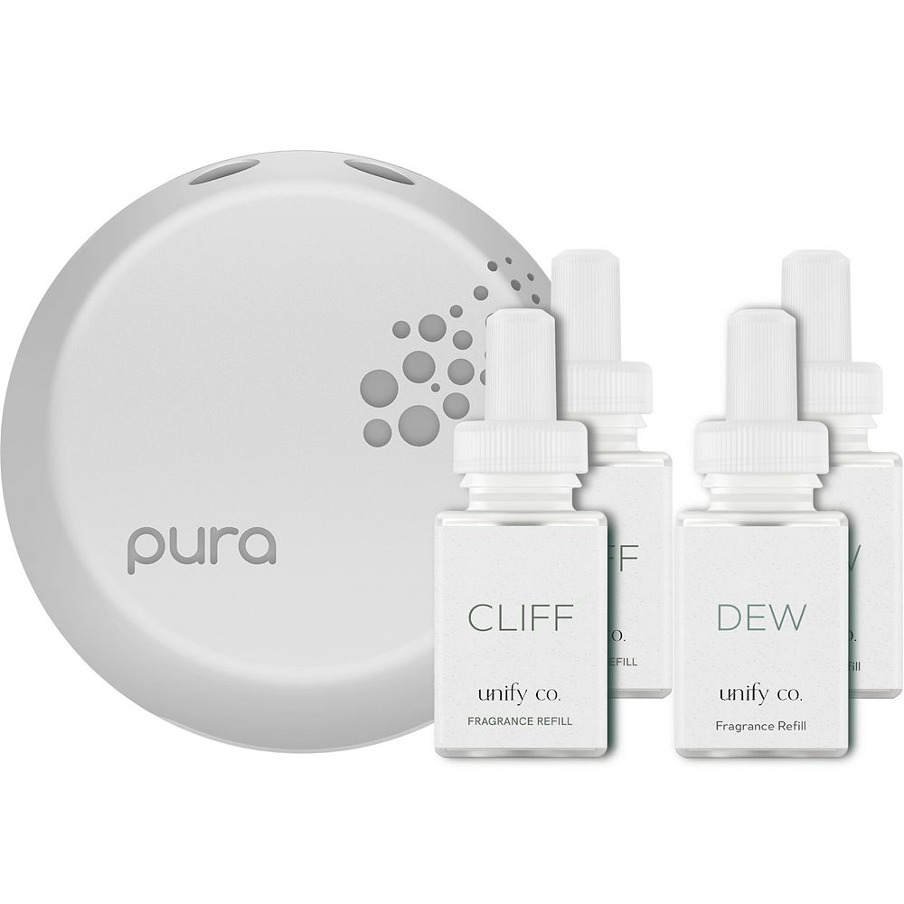 Pura Pura 3 Smart Fragrance Diffuser Set with 4 Unify Refills